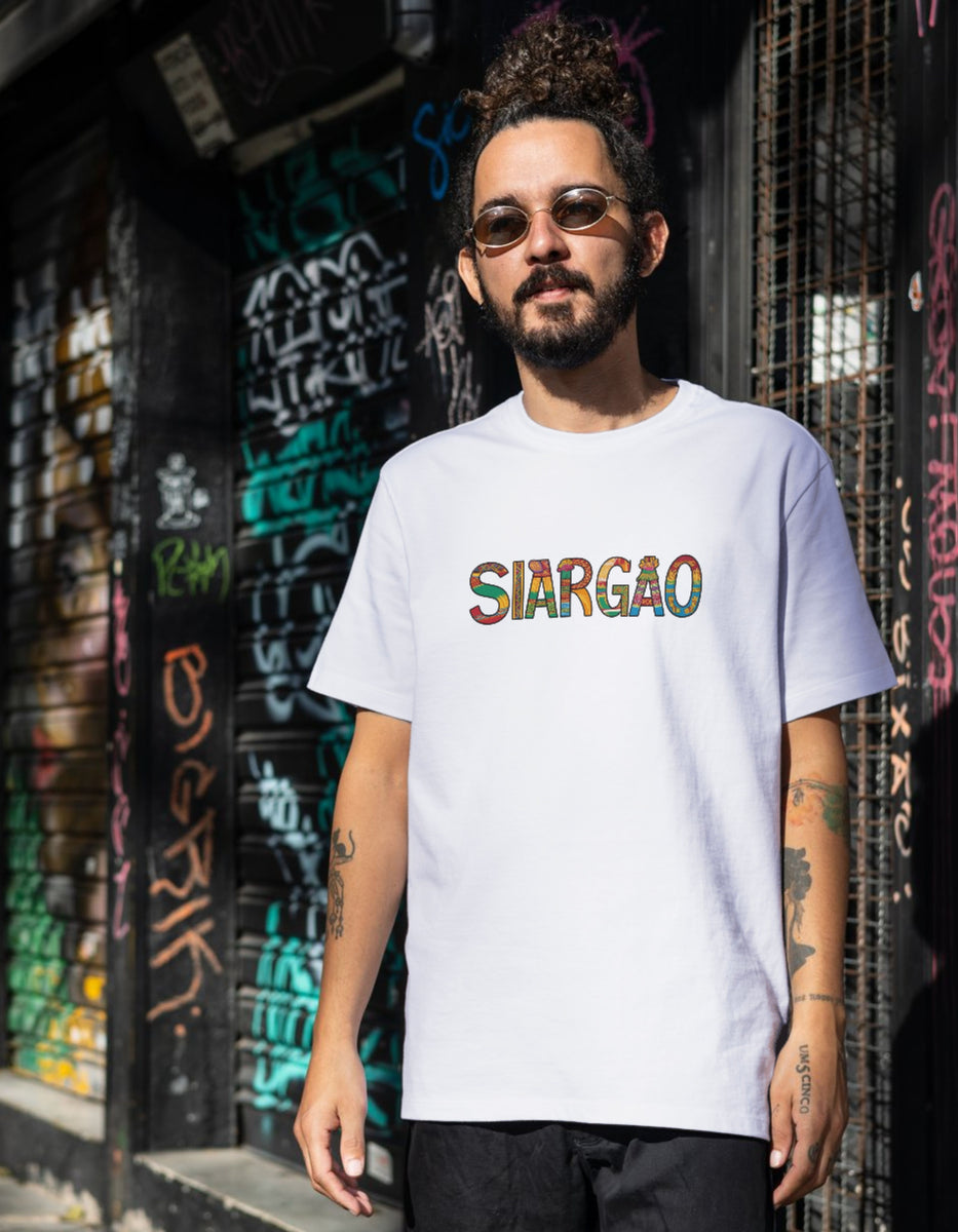 Siargao Heritage Weave White Short Sleeve Crew T-Shirt – Siargao Island ...